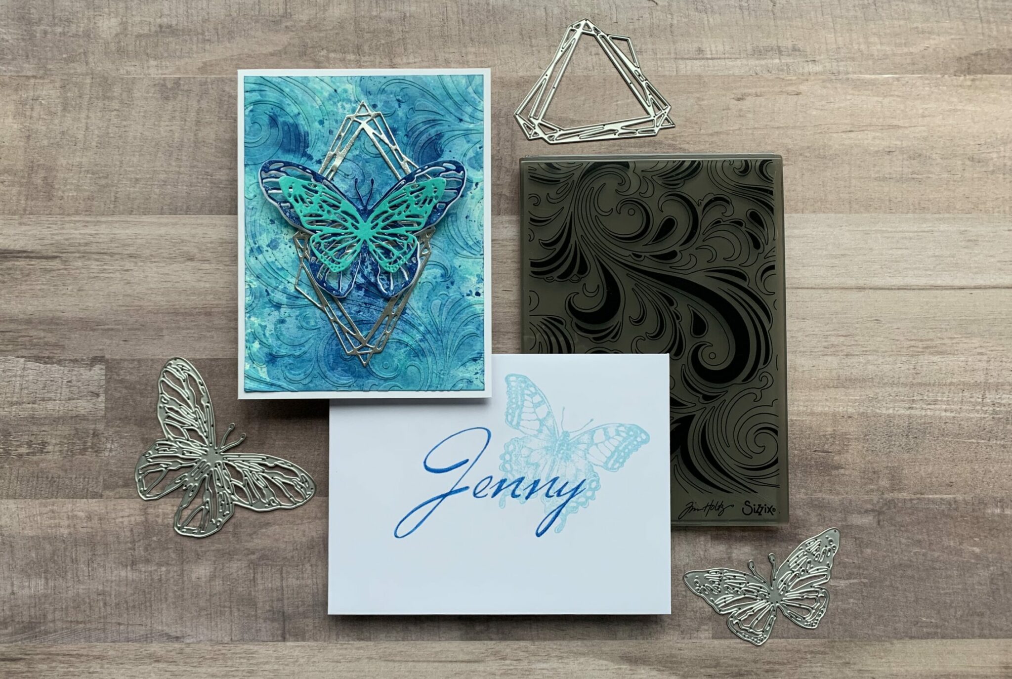 Layered Butterflies Card - Grove Crafted