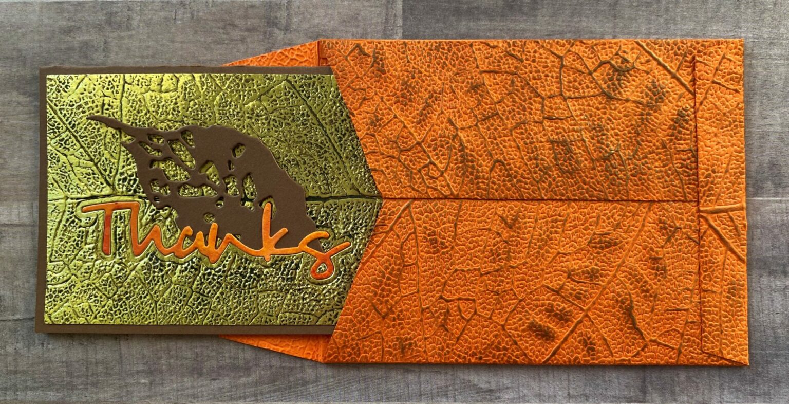 Leaf Embossed Envelope - Grove Crafted