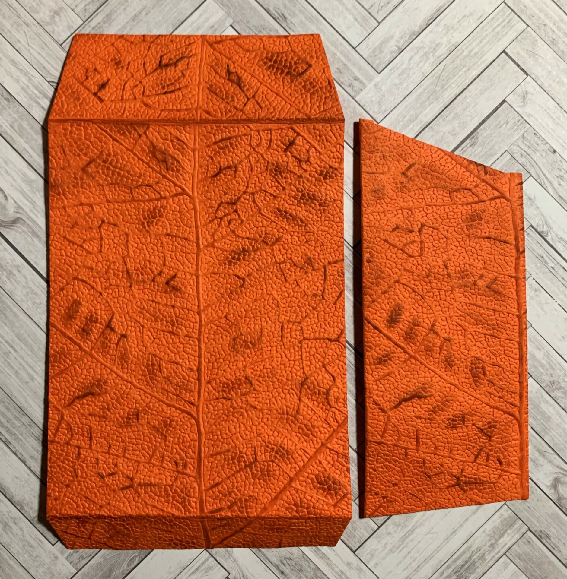 Leaf Embossed Envelope - Grove Crafted