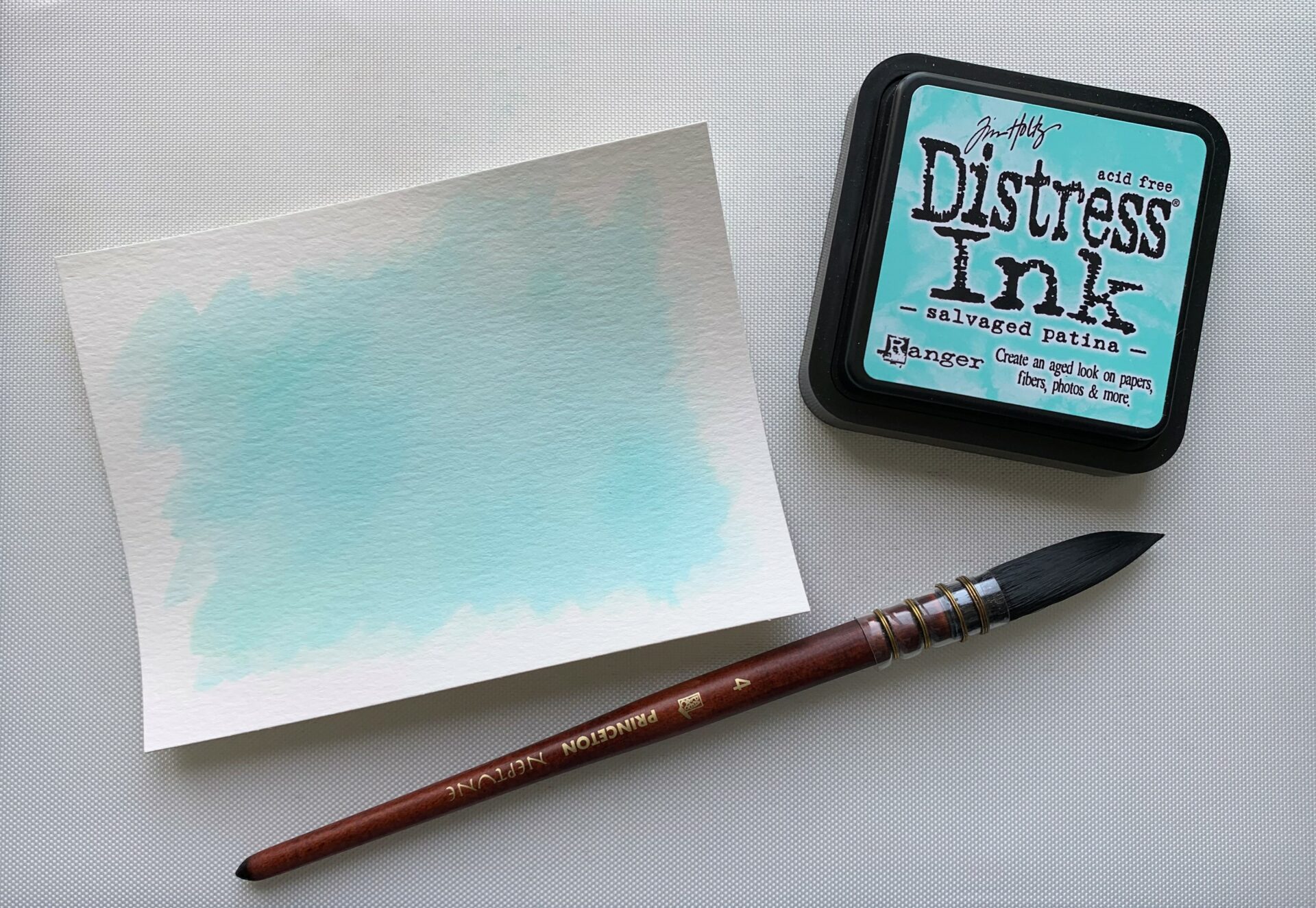 Brushstroke Flower Card - Grove Crafted