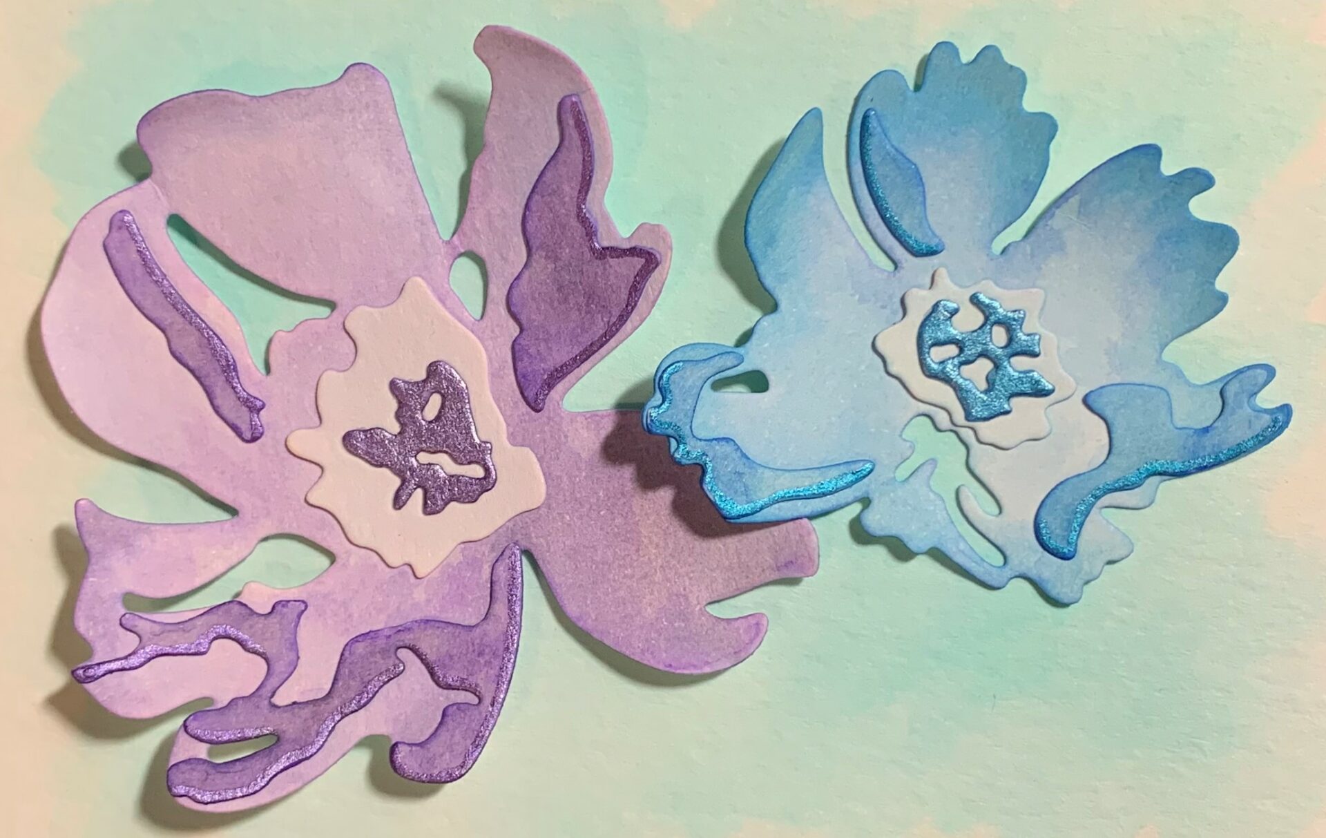 Brushstroke Flower Card - Grove Crafted