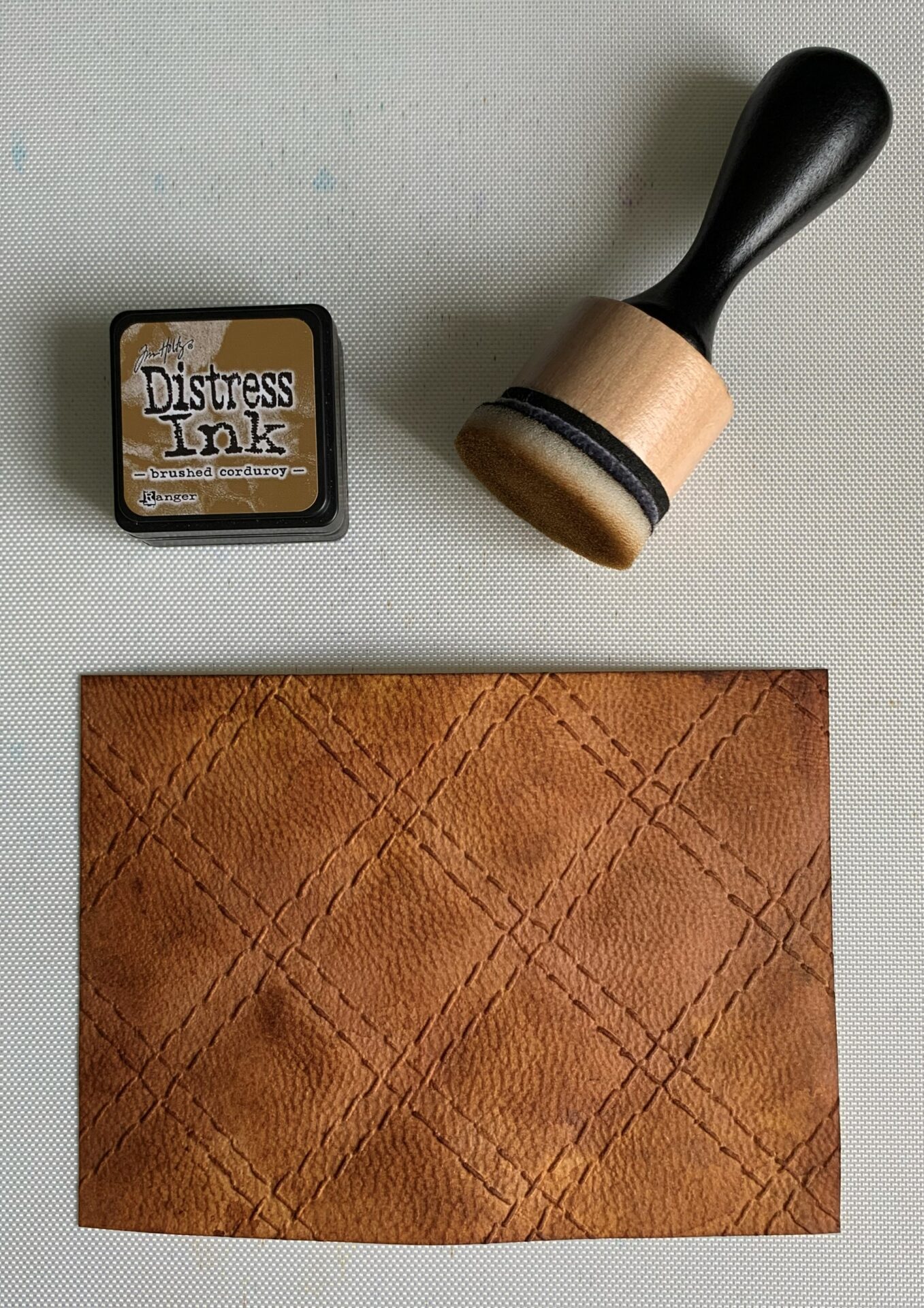 Quilted Leather Card - Grove Crafted