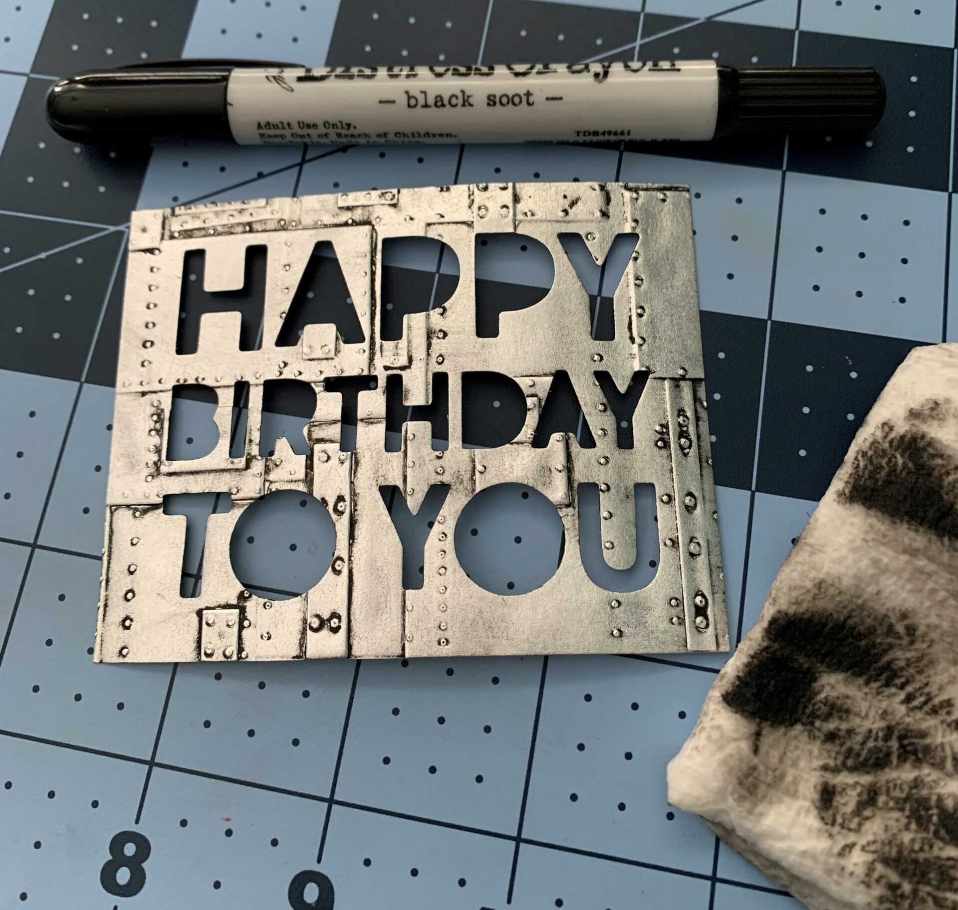 Quilted Leather Card - Grove Crafted