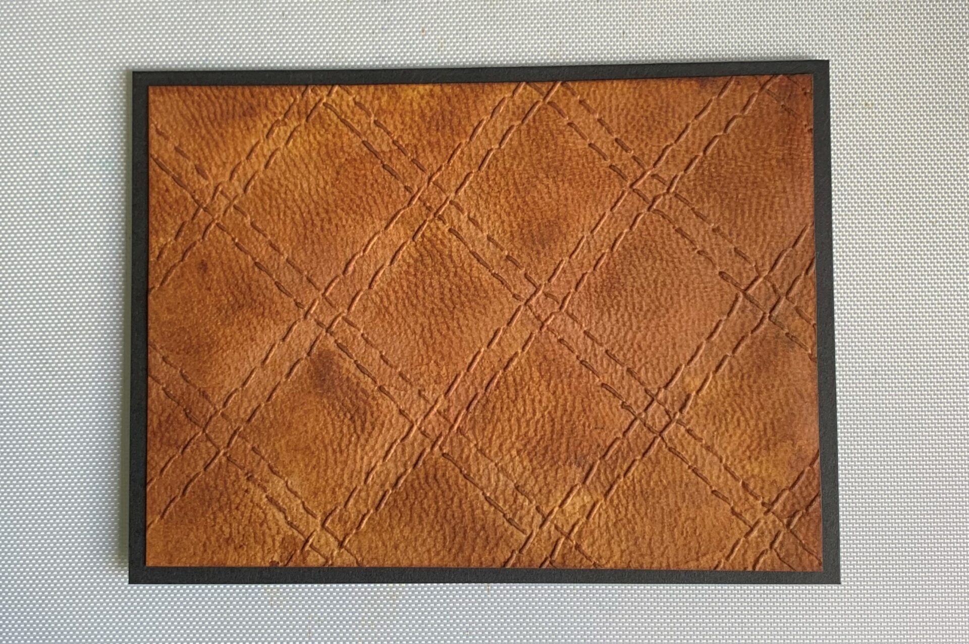 Quilted Leather Card - Grove Crafted