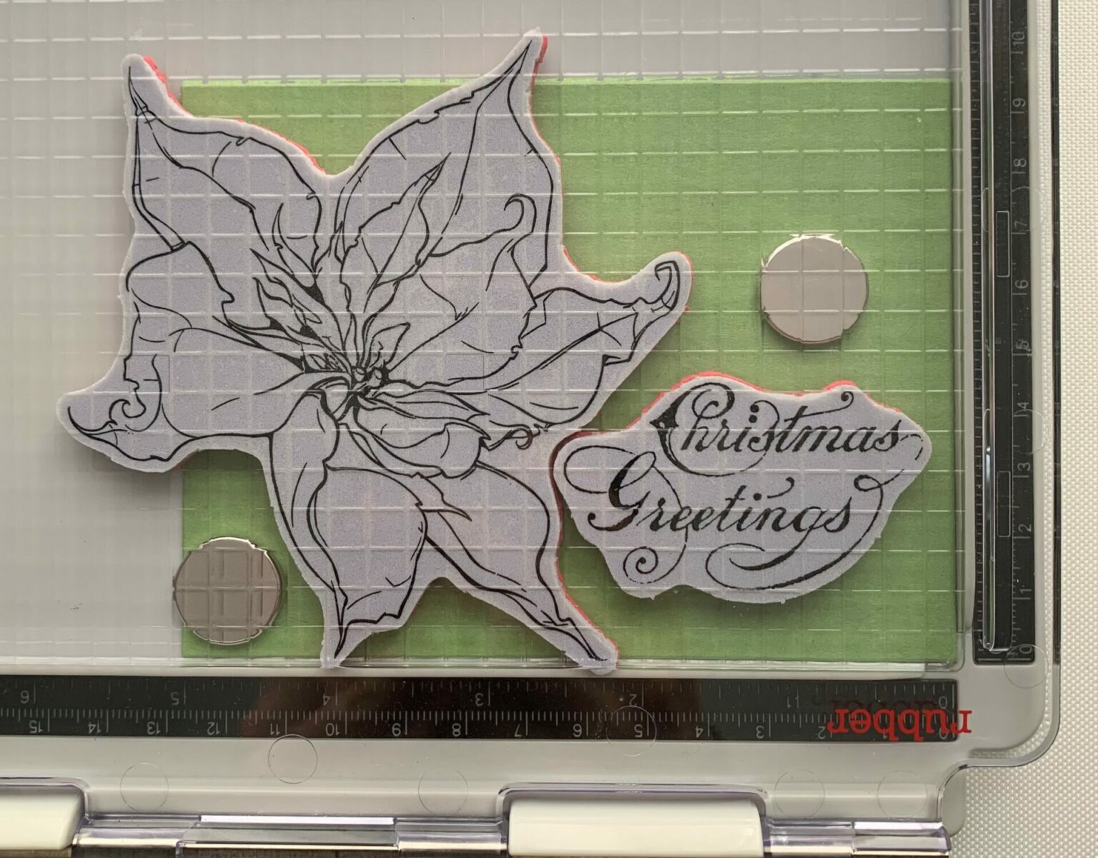 Poinsettia Christmas Greetings - Grove Crafted