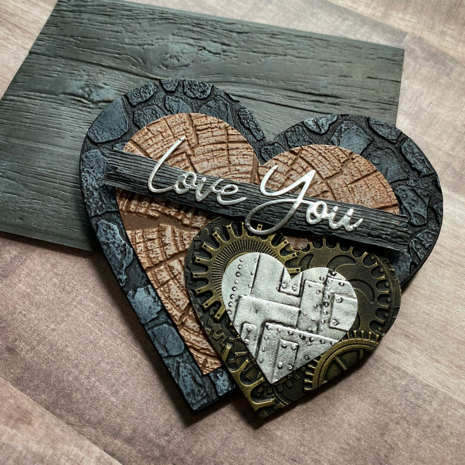 Layered Hearts Valentine - Grove Crafted