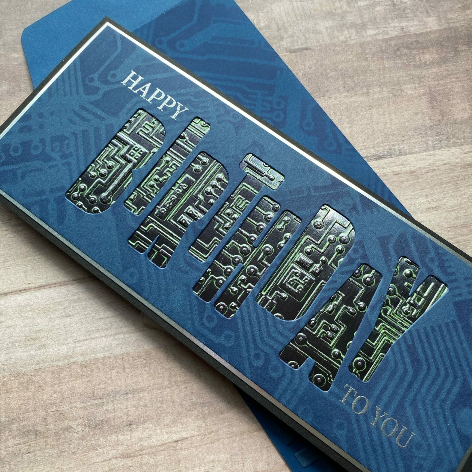 Circuit Birthday Slimline Card - Grove Crafted