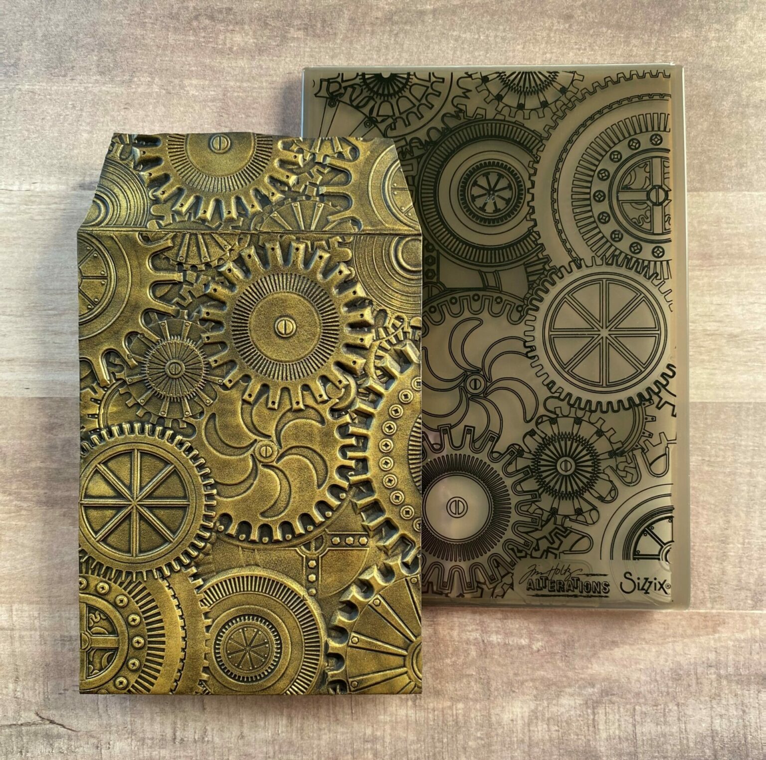 Gears Embossed Envelope - Grove Crafted