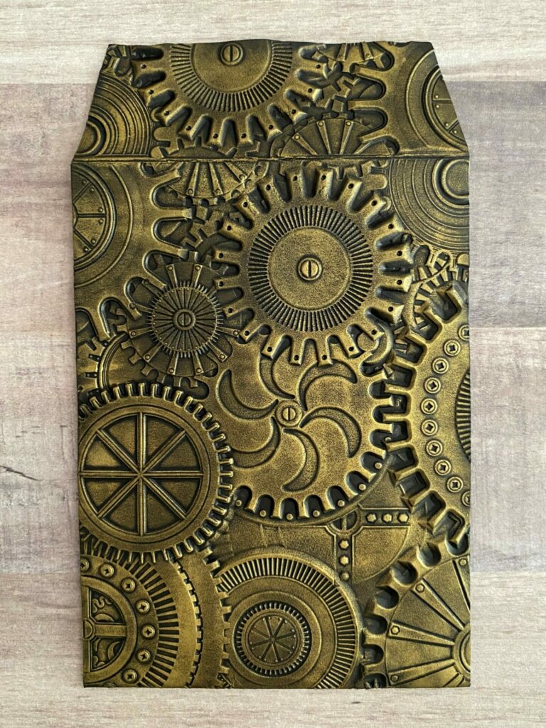 Gears Embossed Envelope - Grove Crafted