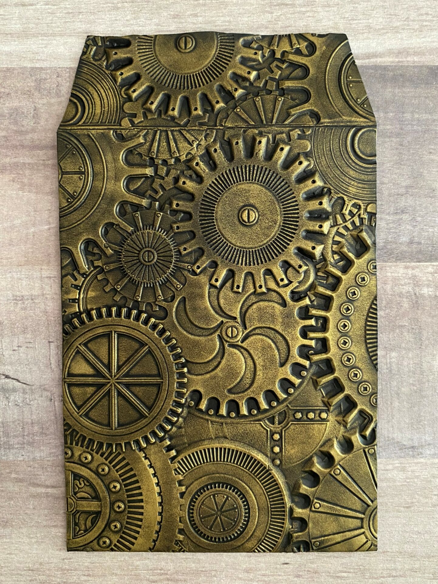 Gears Embossed Envelope - Grove Crafted