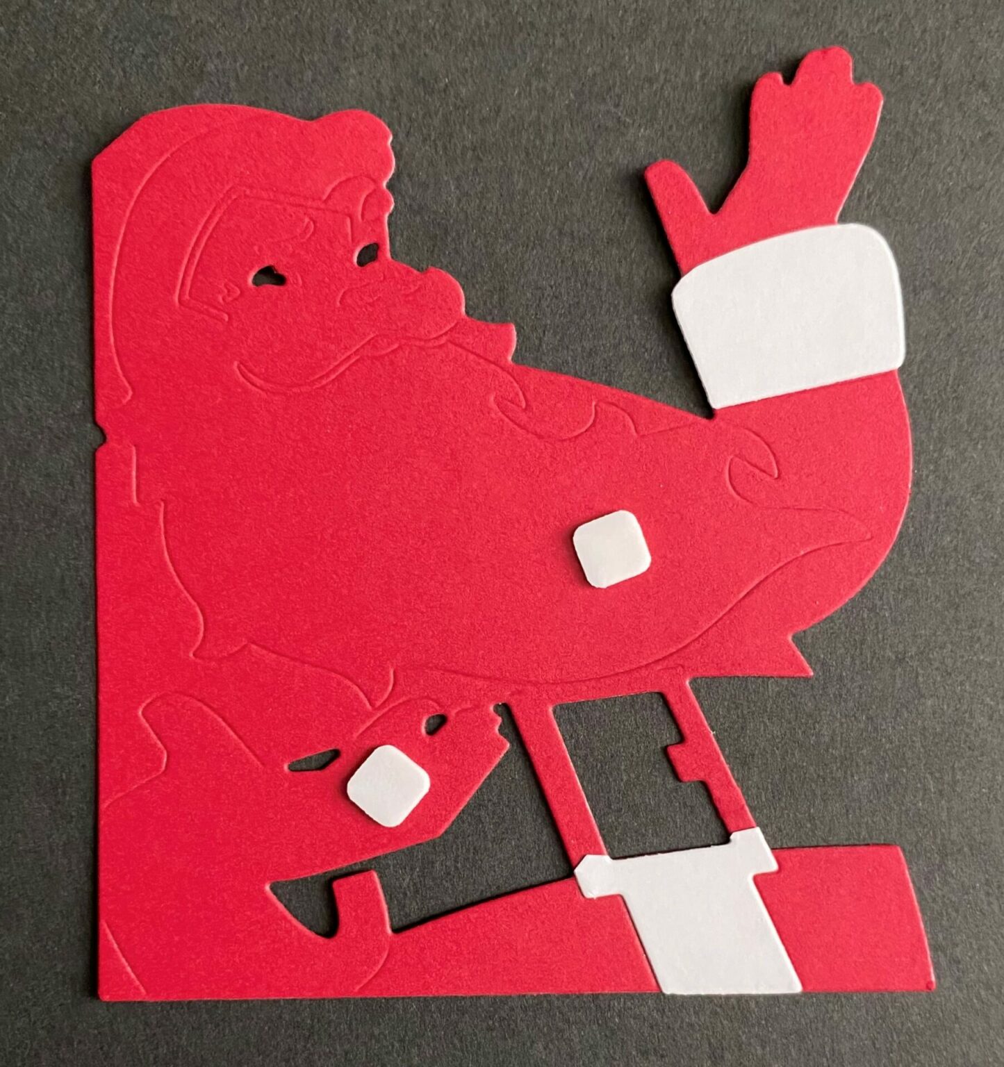 Holly Jolly Santa Card - Grove Crafted