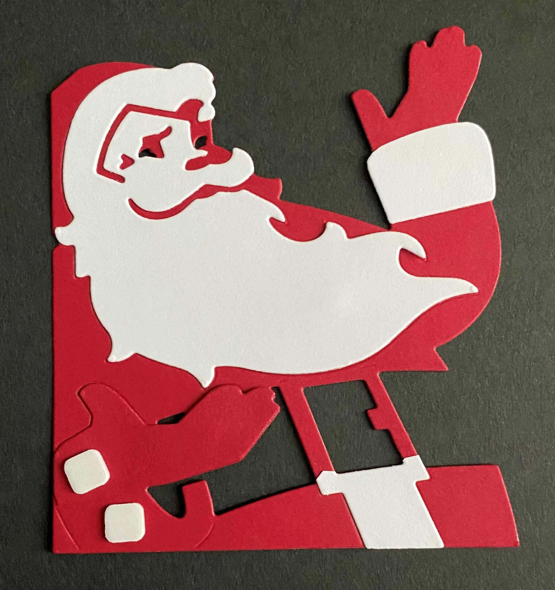 Holly Jolly Santa Card - Grove Crafted