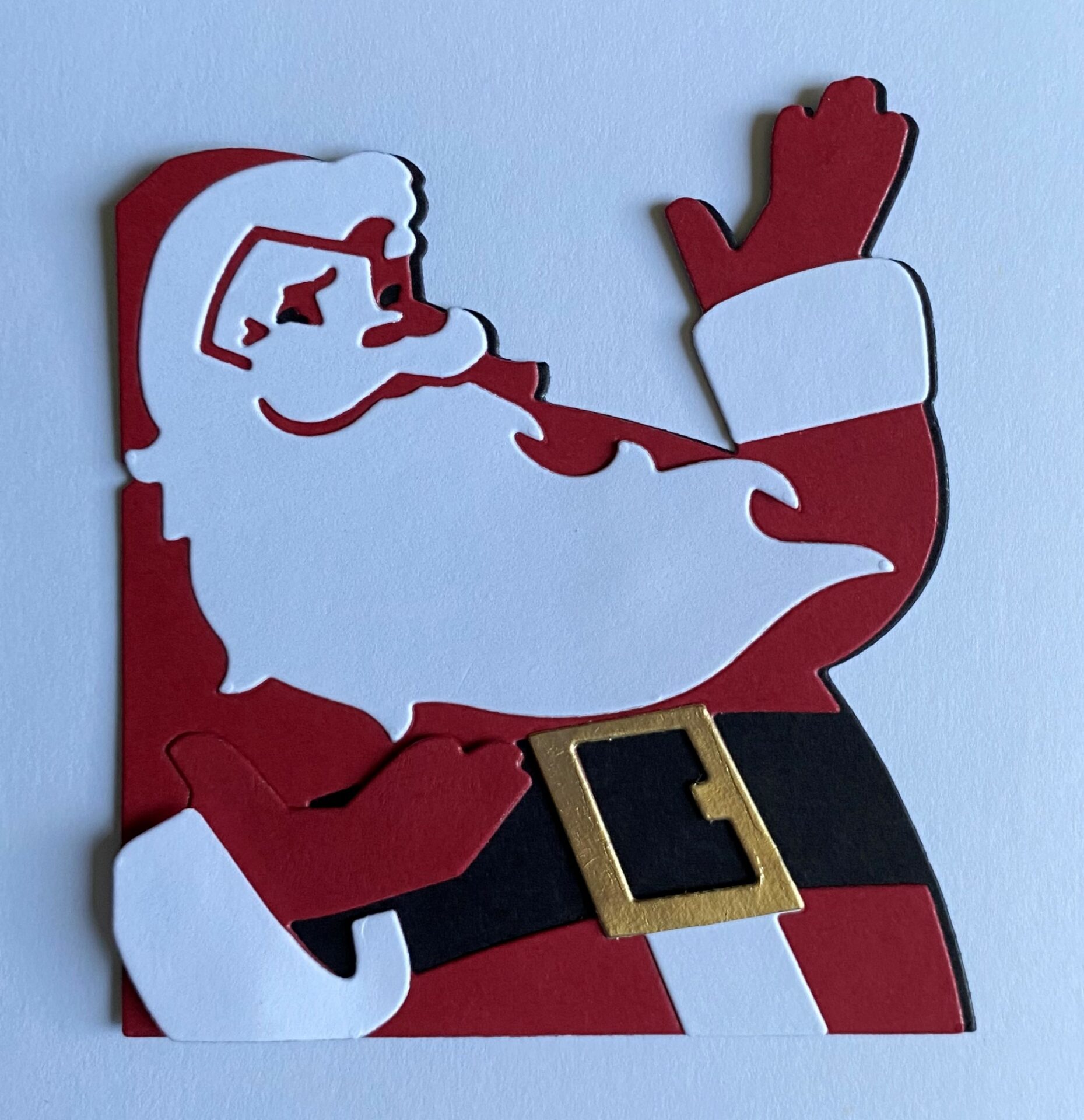 Holly Jolly Santa Card - Grove Crafted