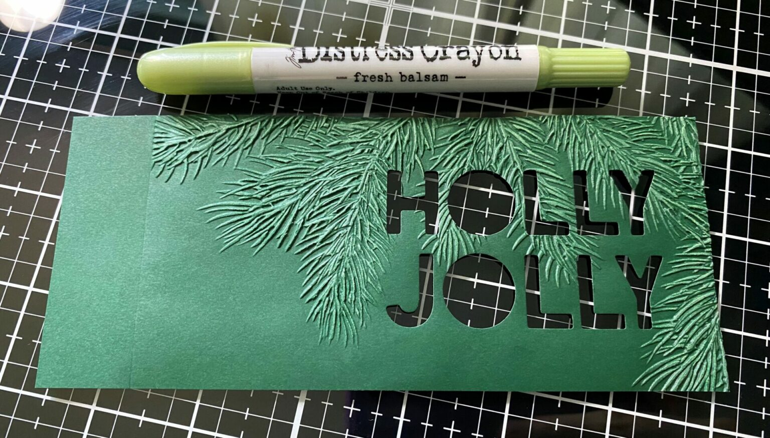 Holly Jolly Santa Card - Grove Crafted