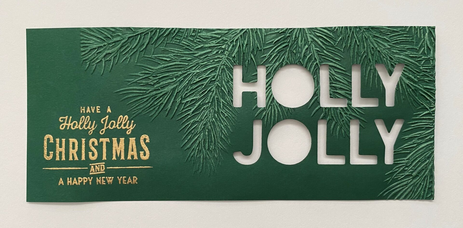 Holly Jolly Santa Card - Grove Crafted