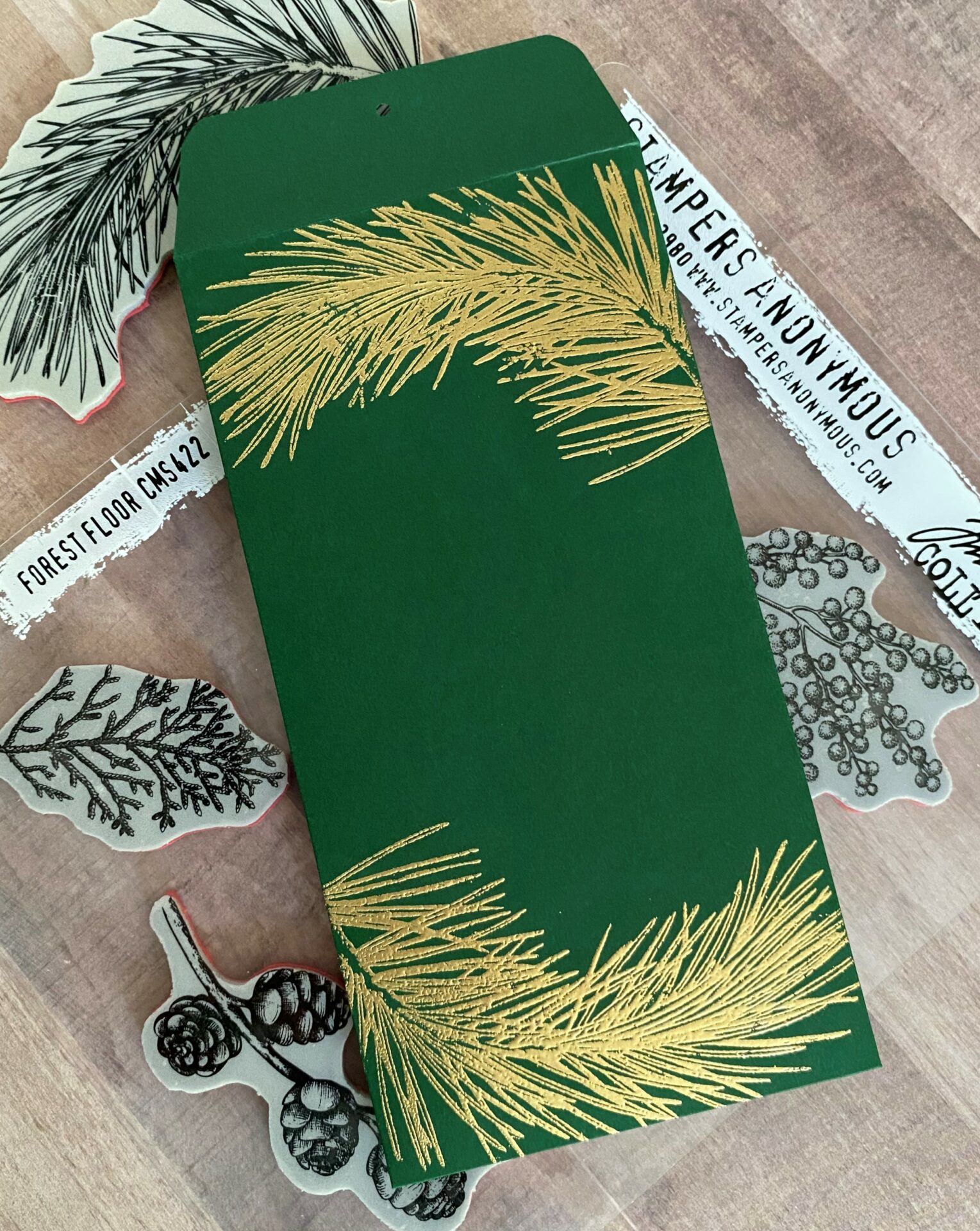 Holly Jolly Envelope - Grove Crafted