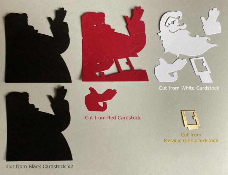 Holly Jolly Santa Card - Grove Crafted