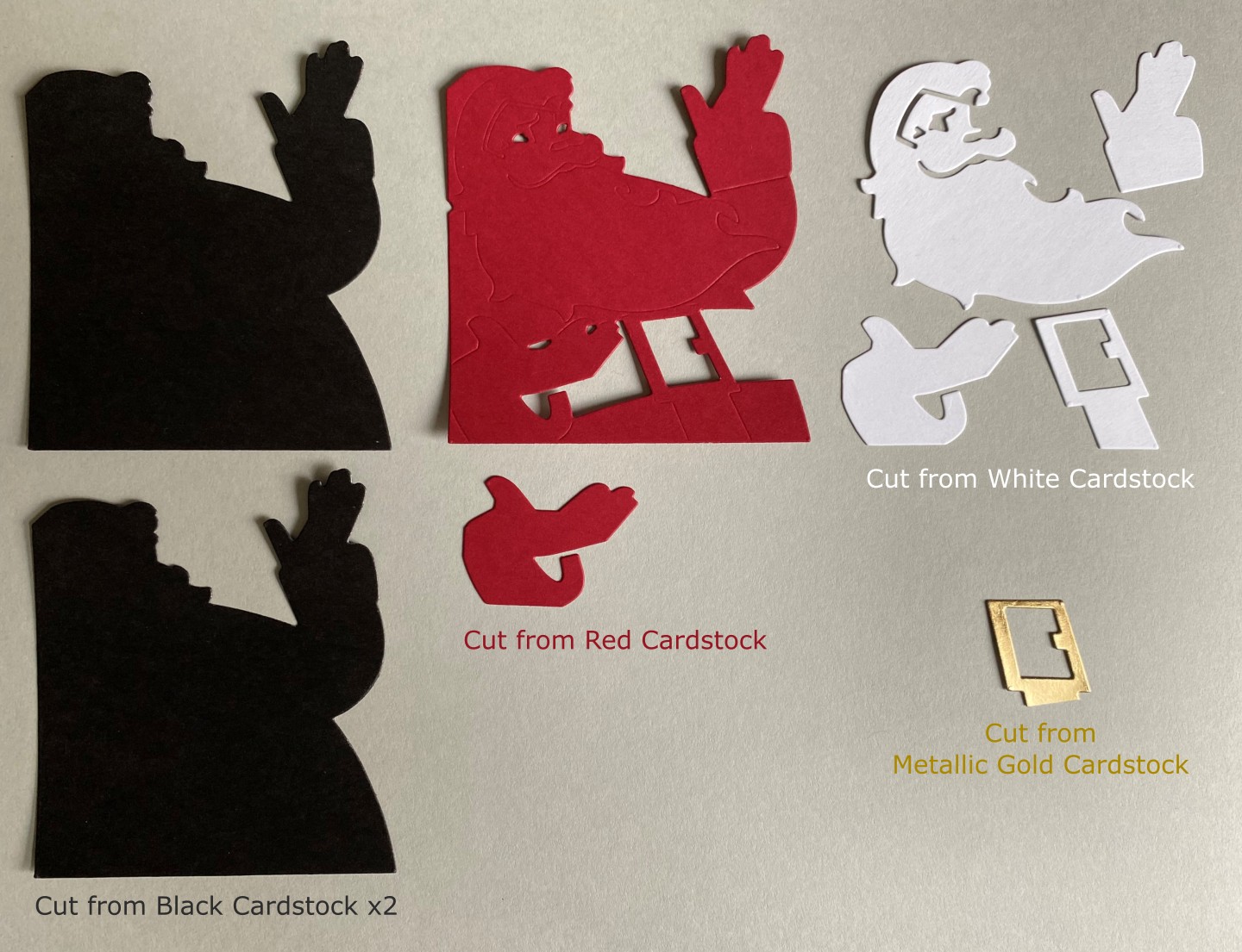 Holly Jolly Santa Card - Grove Crafted