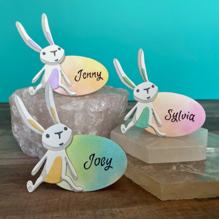 Easter Bunny Place Cards - Grove Crafted