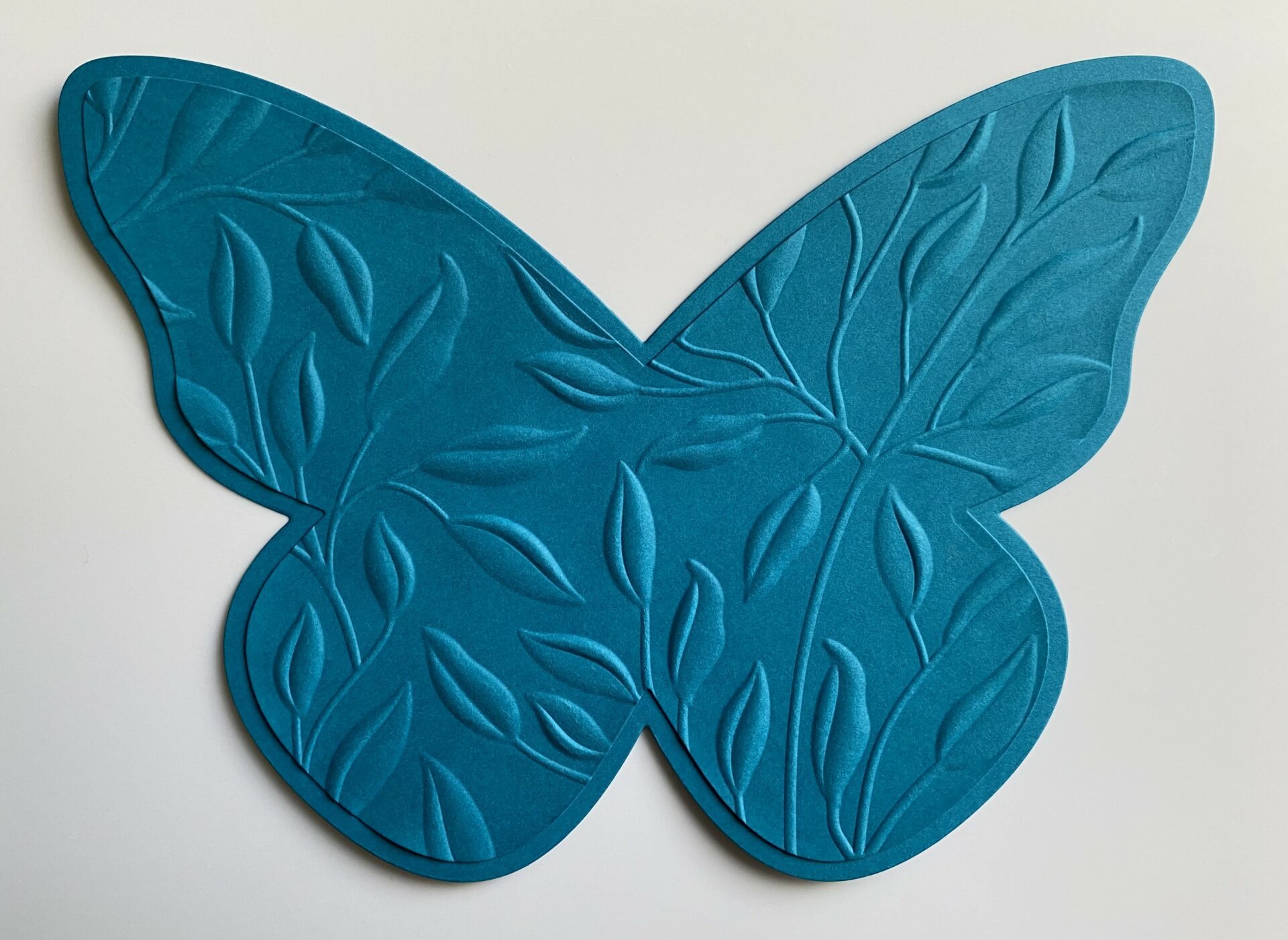 Floral Butterfly Shaped Card - Grove Crafted