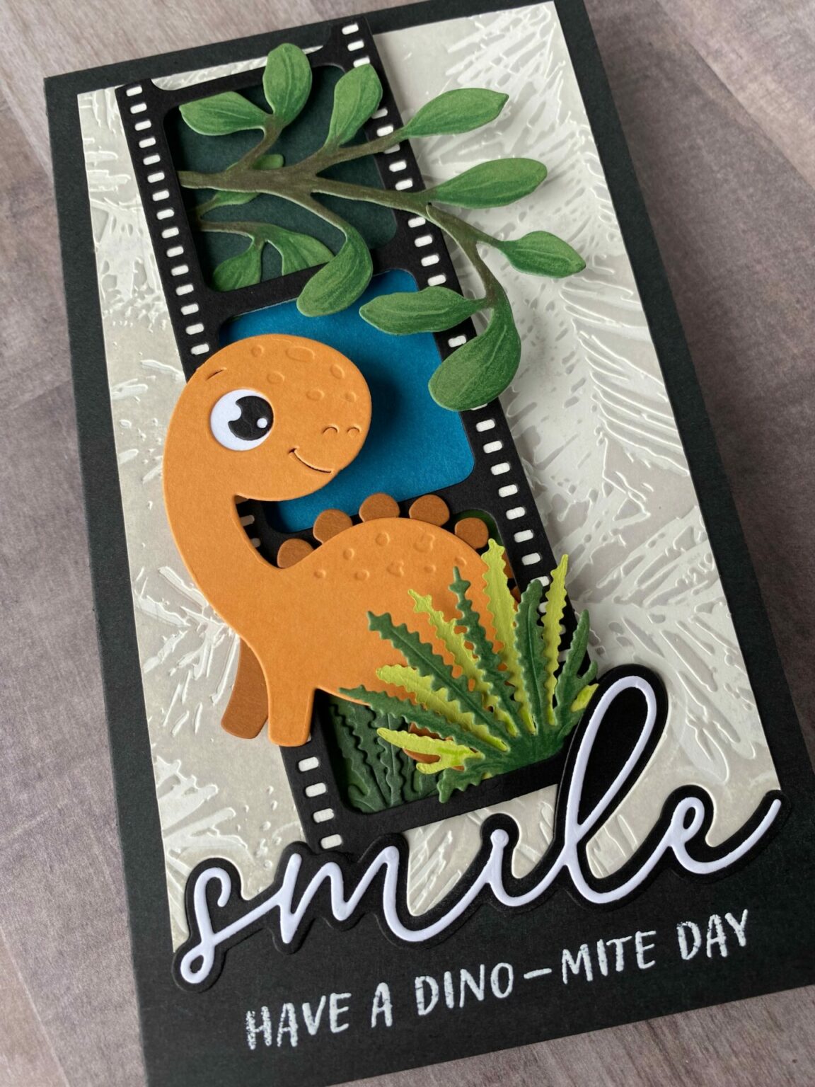 Dino-Mite Smiles Card - Grove Crafted