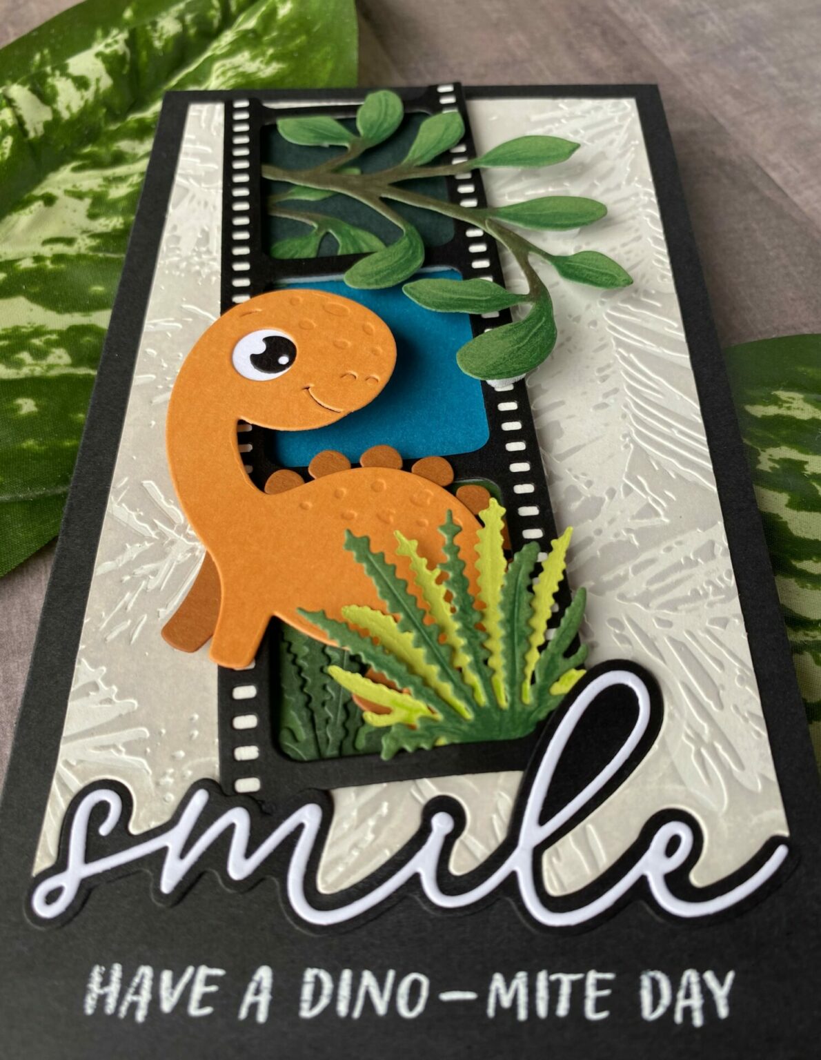 Dino-Mite Smiles Card - Grove Crafted